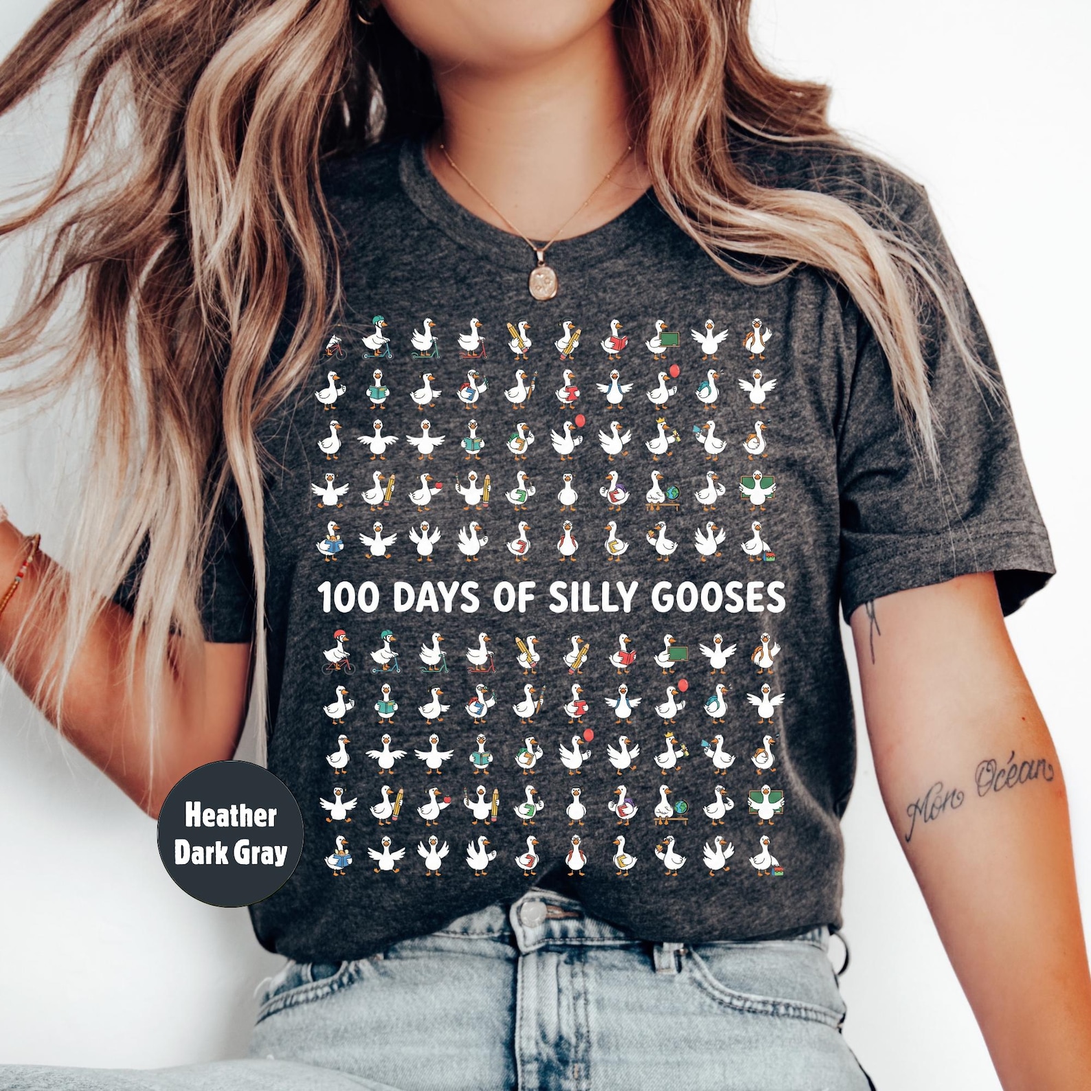 Silly Goose Kids 100 Days of School Shirt, Funny 100 Silly Days of ...