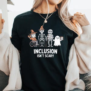 Inclusion Isn't Scary Halloween Shirt, SLP Halloween Shirt, Halloween ...