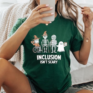 Inclusion Isn't Scary Halloween Shirt, SLP Halloween Shirt, Halloween ...