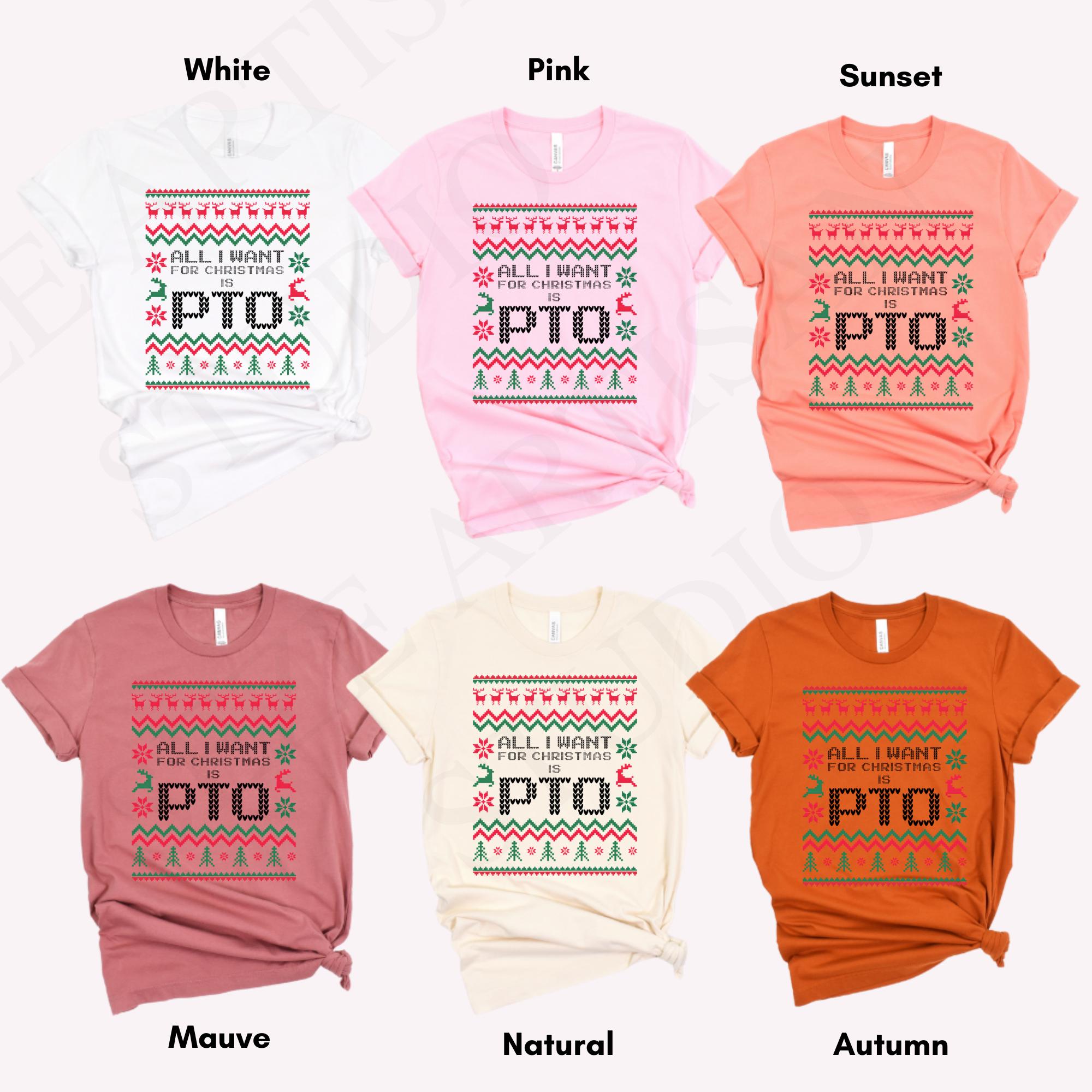 All I Want Xmas PTO Ugly Christmas Sweater, Work Christmas Party, Gift ...