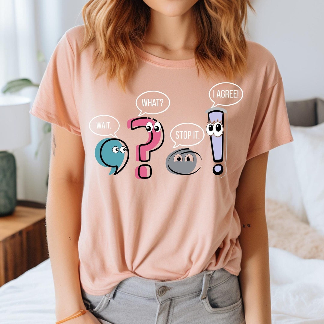 Funny Grammar Teacher Shirt, Punctuation Day Tee, Synonym Rolls Shirt ...