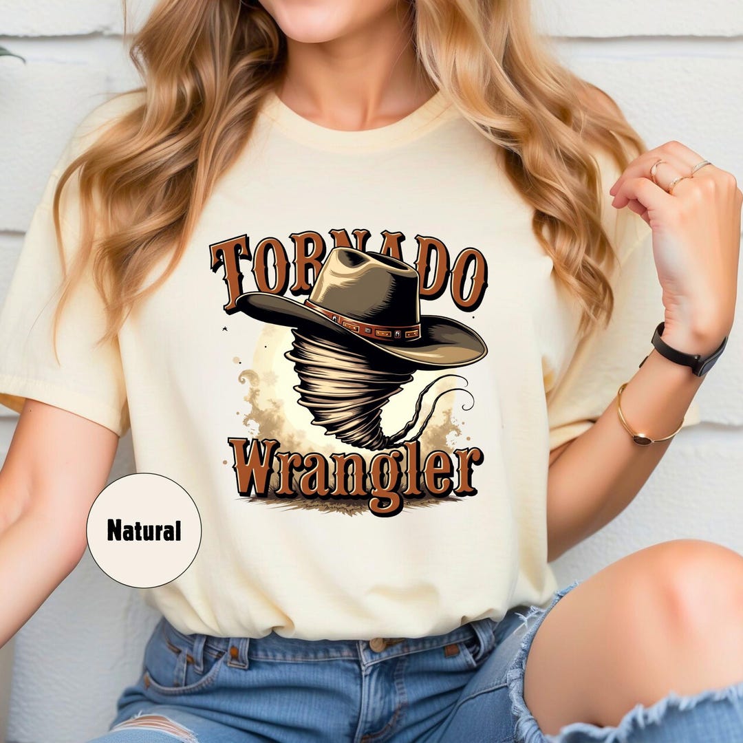 Tornado Wrangler Shirt, Cowboy Wrangler T-shirt, Tornado Movie Shirt - Etsy