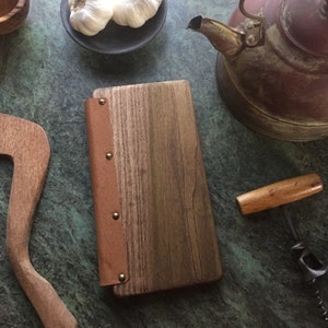 Wood Menu Book With Photo Corners - Etsy