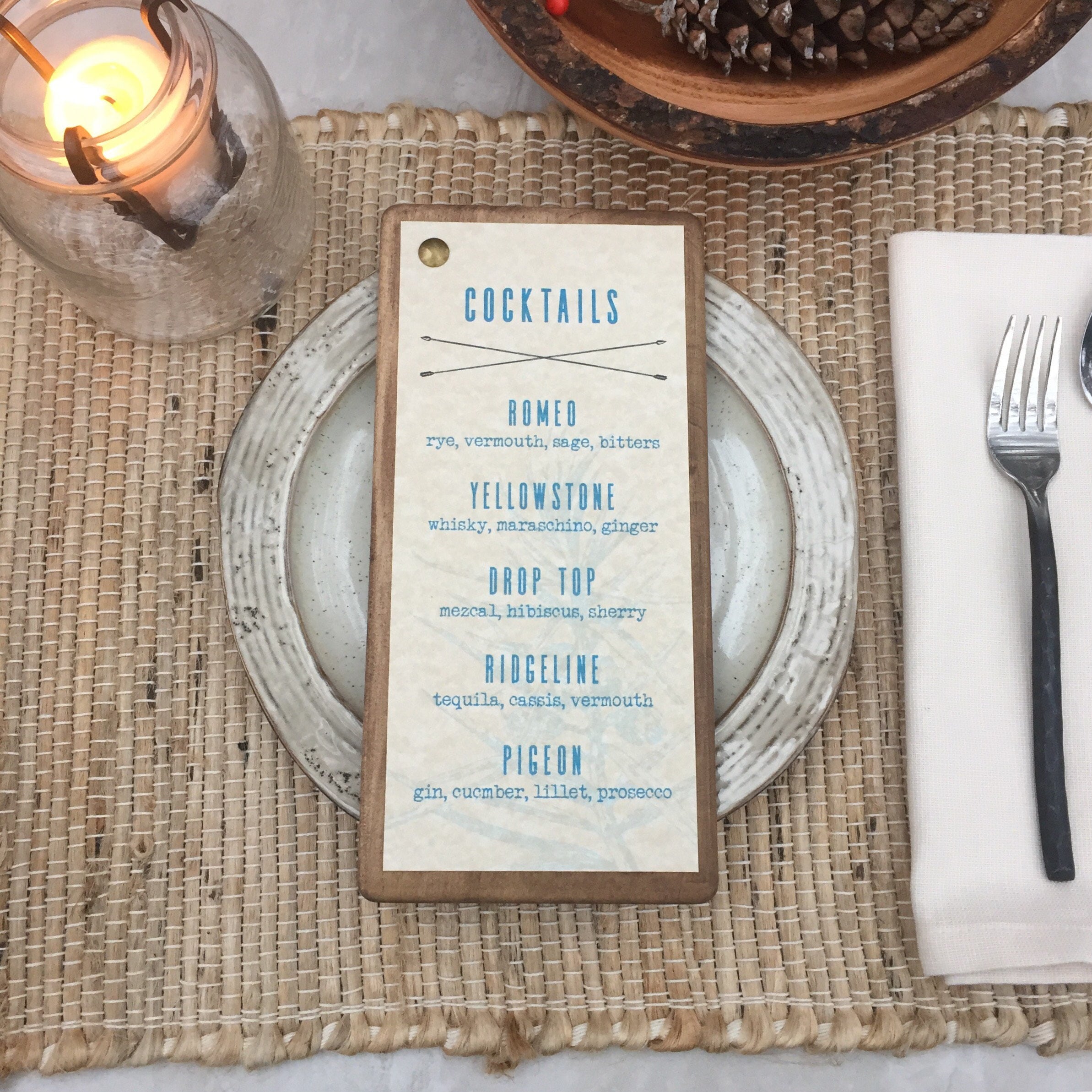 Wooden Menu Board | Etsy