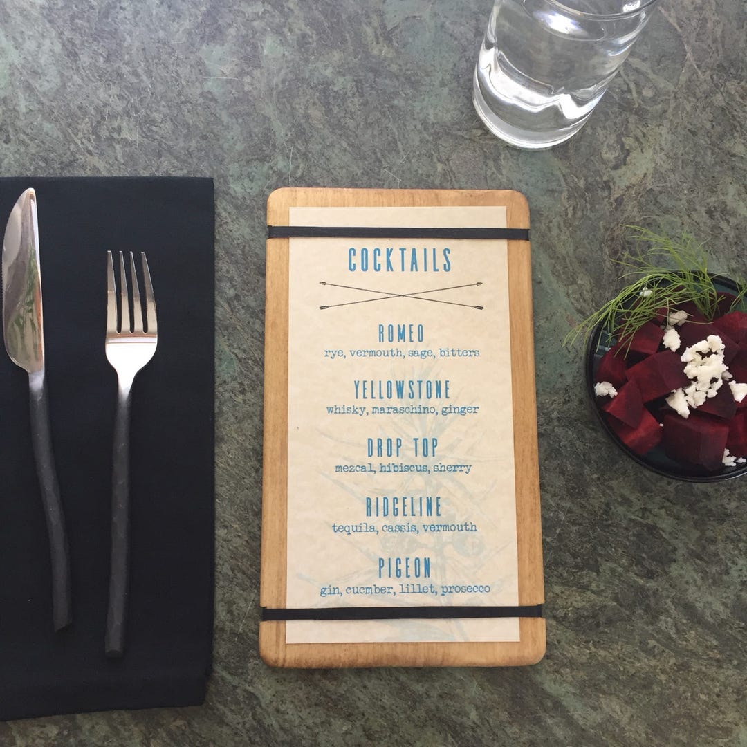 Menu Board With Rubber Bands - Etsy