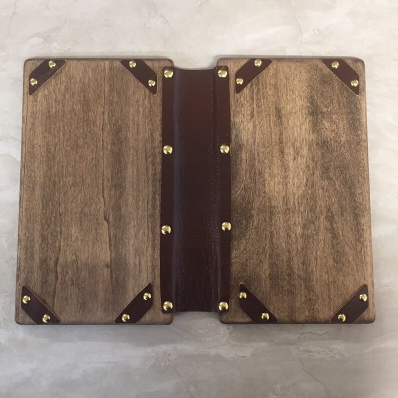 Wood Menu Book With Photo Corners | Etsy