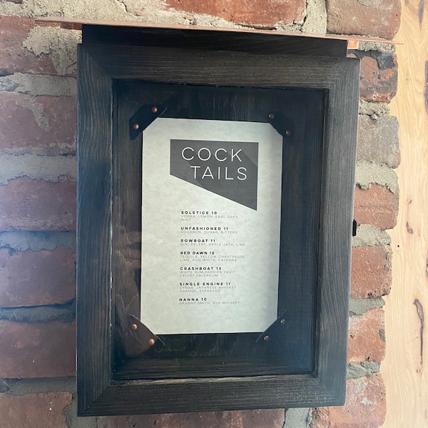 Outdoor Menu Display Case - Etsy
