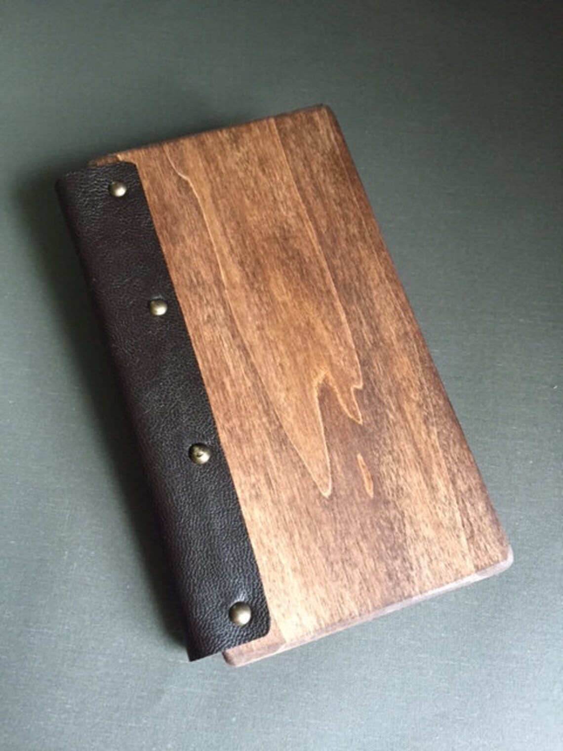 Wood Menu Book With Photo Corners - Etsy