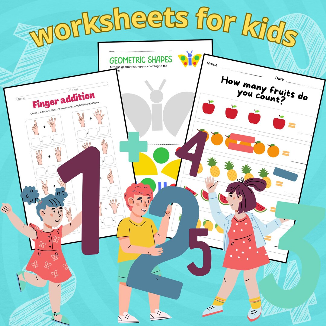 50-page Math Learning Bundle | Fun Kids Activities (PDF) - Etsy