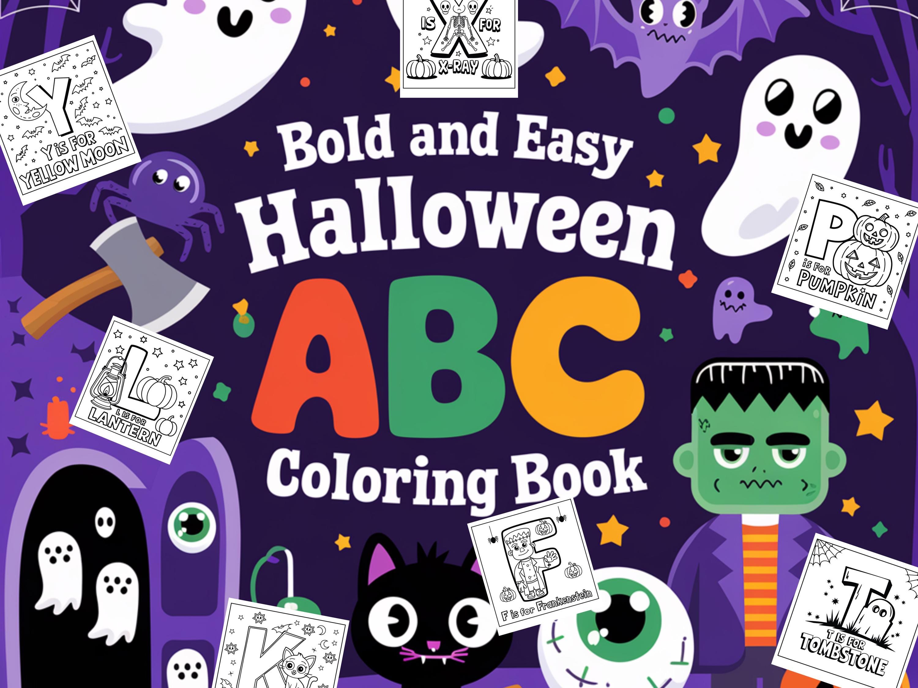 Halloween ABC Alphabet Coloring Pages: Spooky Fun for Kids With ...