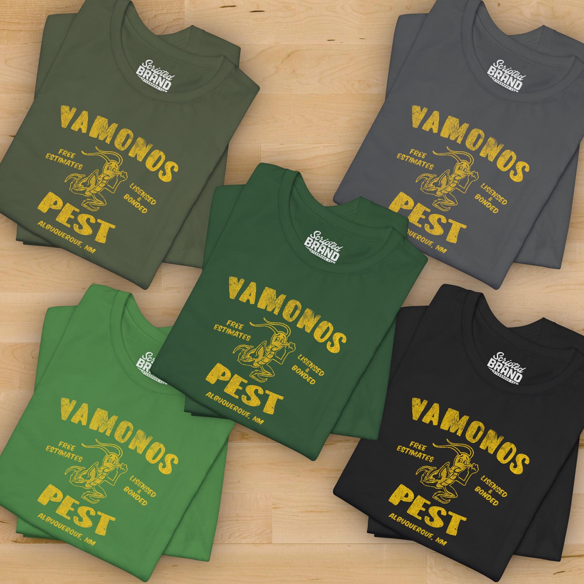 Breaking Bad Vamonos Pest Shirt - Bella Soft Unisex Vintage Distressed ...