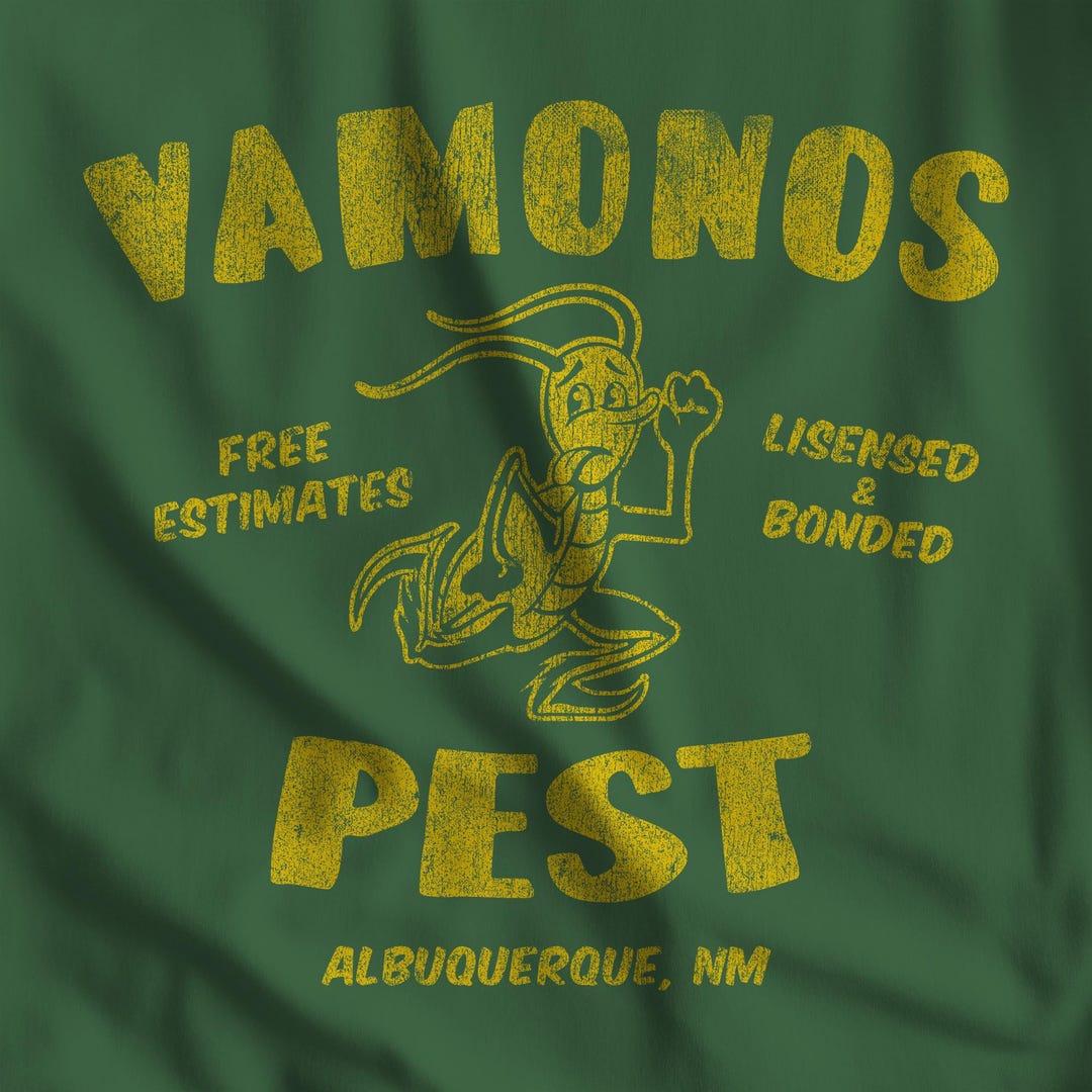 Breaking Bad Vamonos Pest Shirt - Bella Soft Unisex Vintage Distressed ...