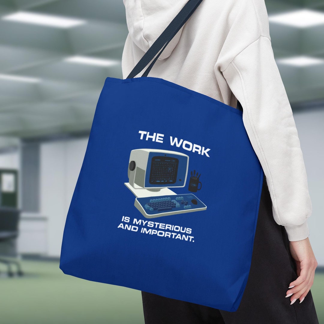 Severance Lumon Work Tote Bag - Mysterious Important Retro Computer ...