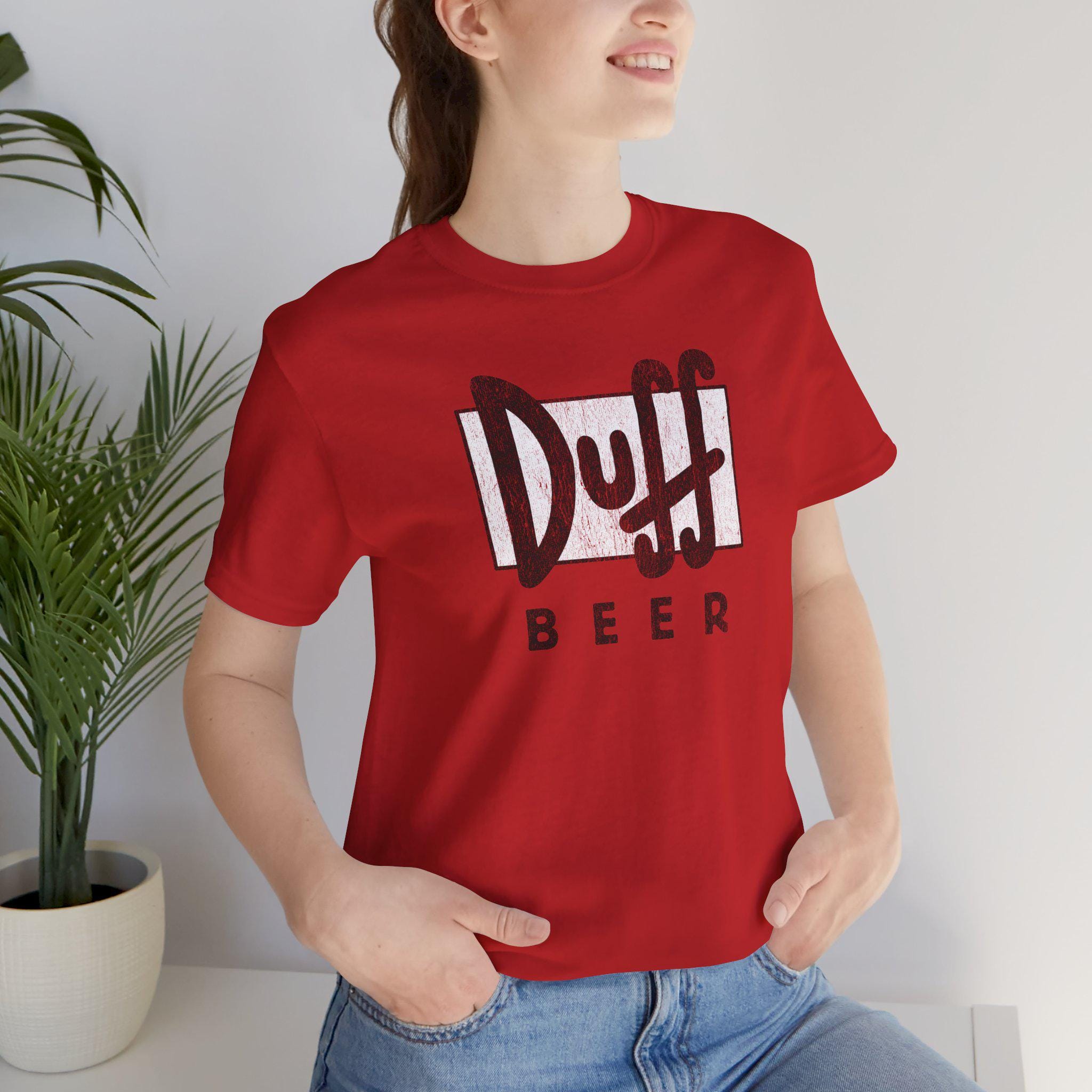 The Simpsons Duff Beer Vintage Logo T-shirt - Soft Unisex Bella Canvas ...