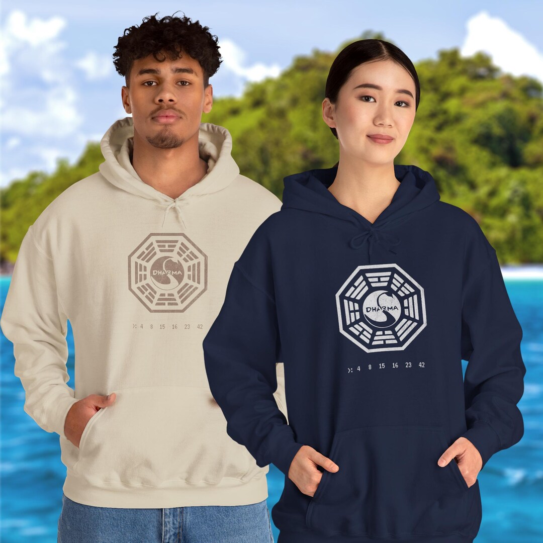 Dharma Initiative LOST Show Hoodie - Swan Station Logo Vintage ...
