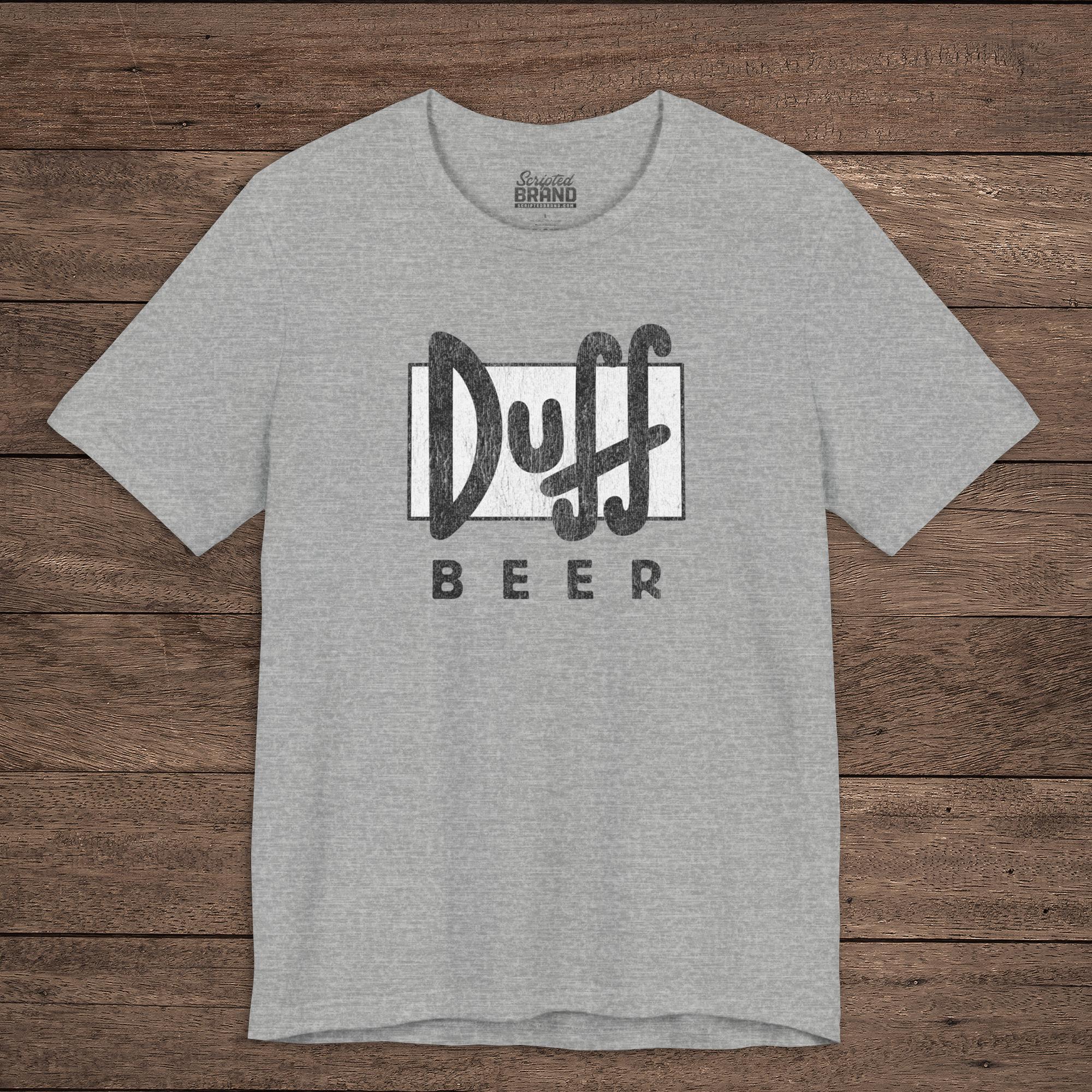 The Simpsons Duff Beer Vintage Logo T-shirt - Soft Unisex Bella Canvas ...