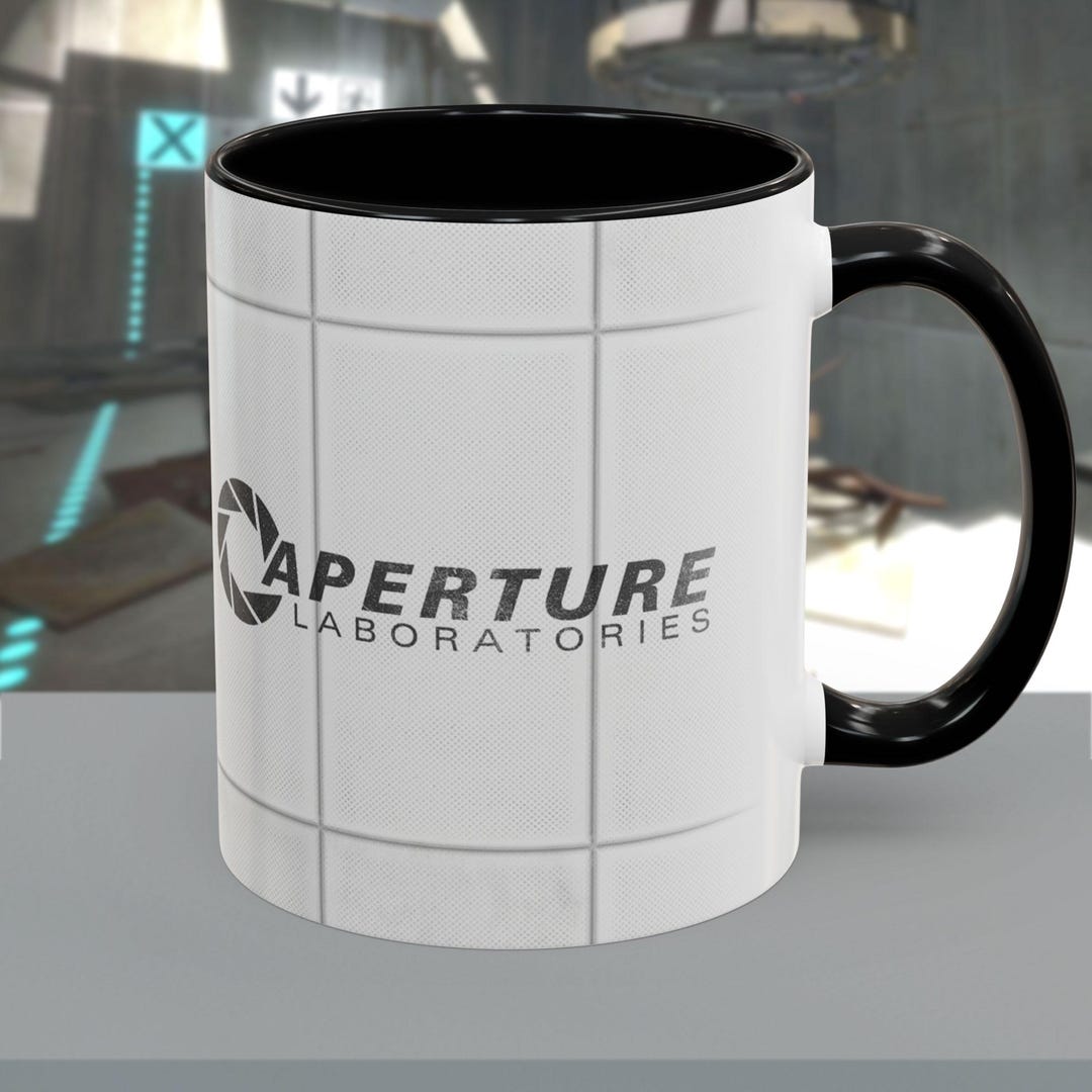 Portal Aperture Labs Panel Wall Logo Mug - Etsy