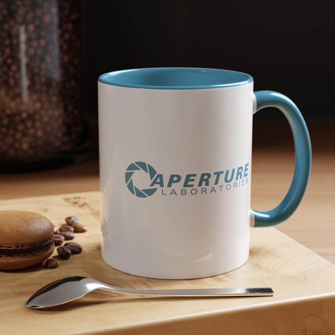 Aperture Labs Portal Mug (blue Logo) - Ceramic Gamer Science Fictional ...