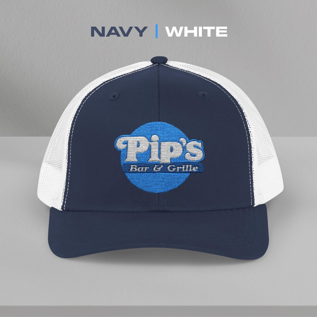 Severance Pip's Snapback Trucker Cap - Embroidered Fake Bar & Grill ...