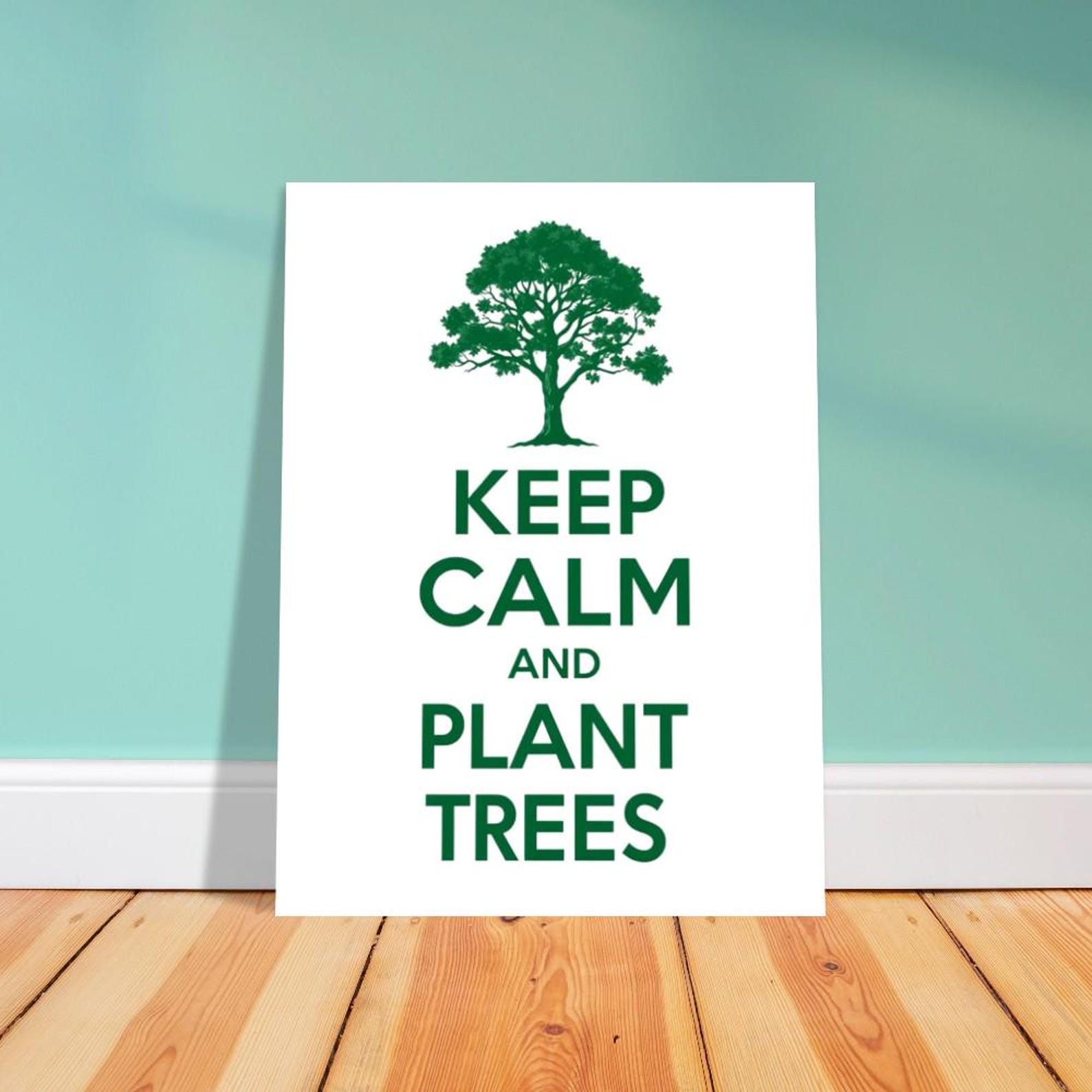 Keep Calm and Plant Trees Poster - Etsy