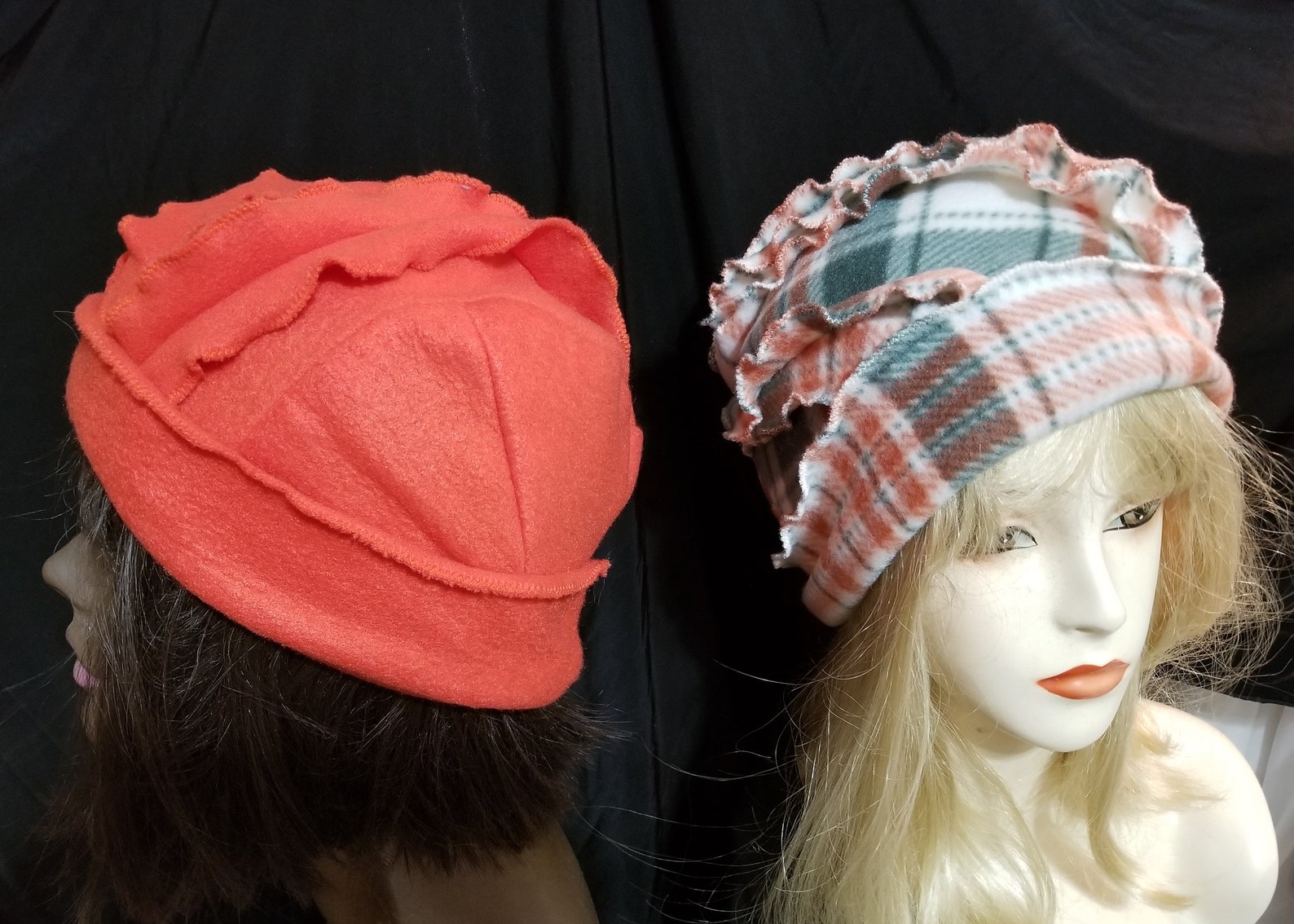 PATTERN Ruffled Cloche Hat for Fleece, Size M for 22" Head - Etsy