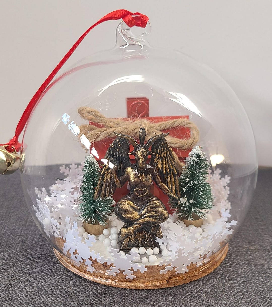 Baphomet Christmas Tree Ornament: Occult Sol Invictus Dome - Etsy