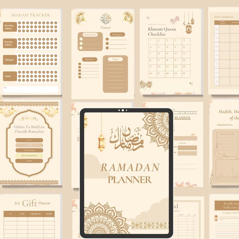 Ramadan Planner 2025 DIGITAL Printable Muslimah 30 Days Planner, Quran ...