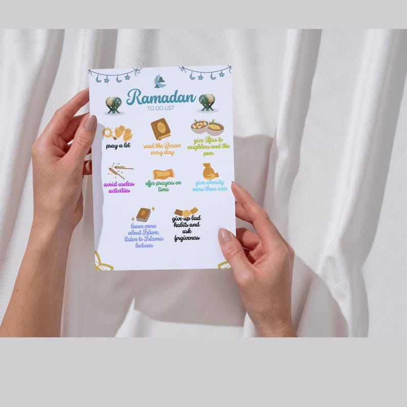 Ramadan Planner Kids, Islamic Activity Book, Daily Muslim Planner ...