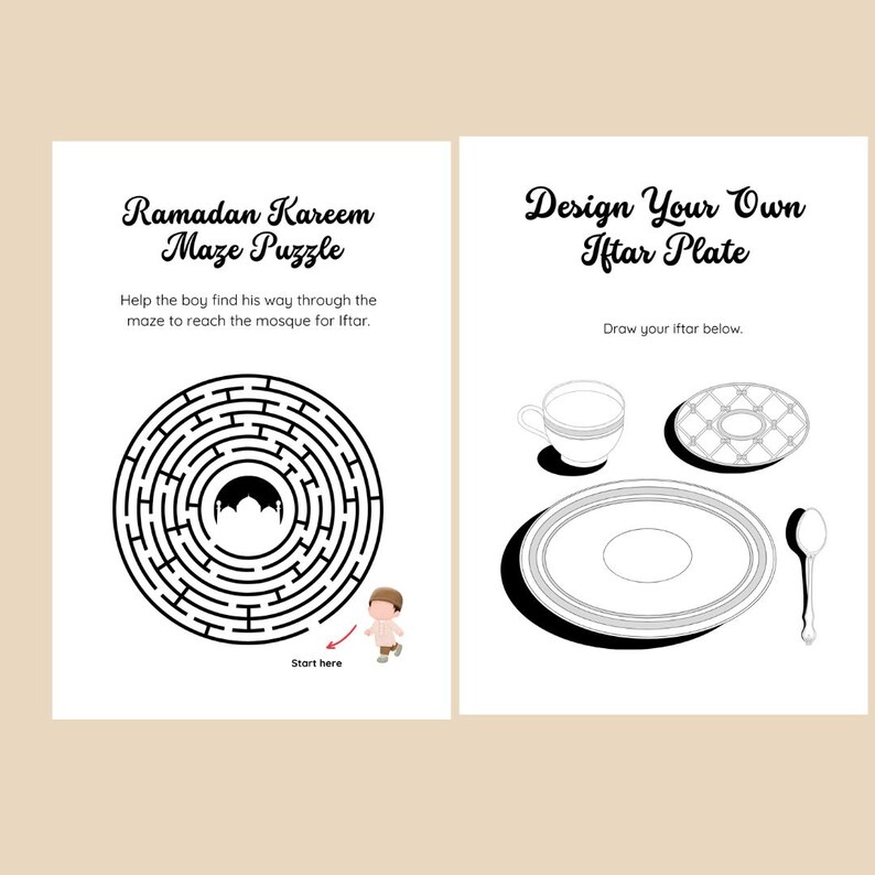 Ramadan Planner Kids, Islamic Activity Book, Daily Muslim Planner ...