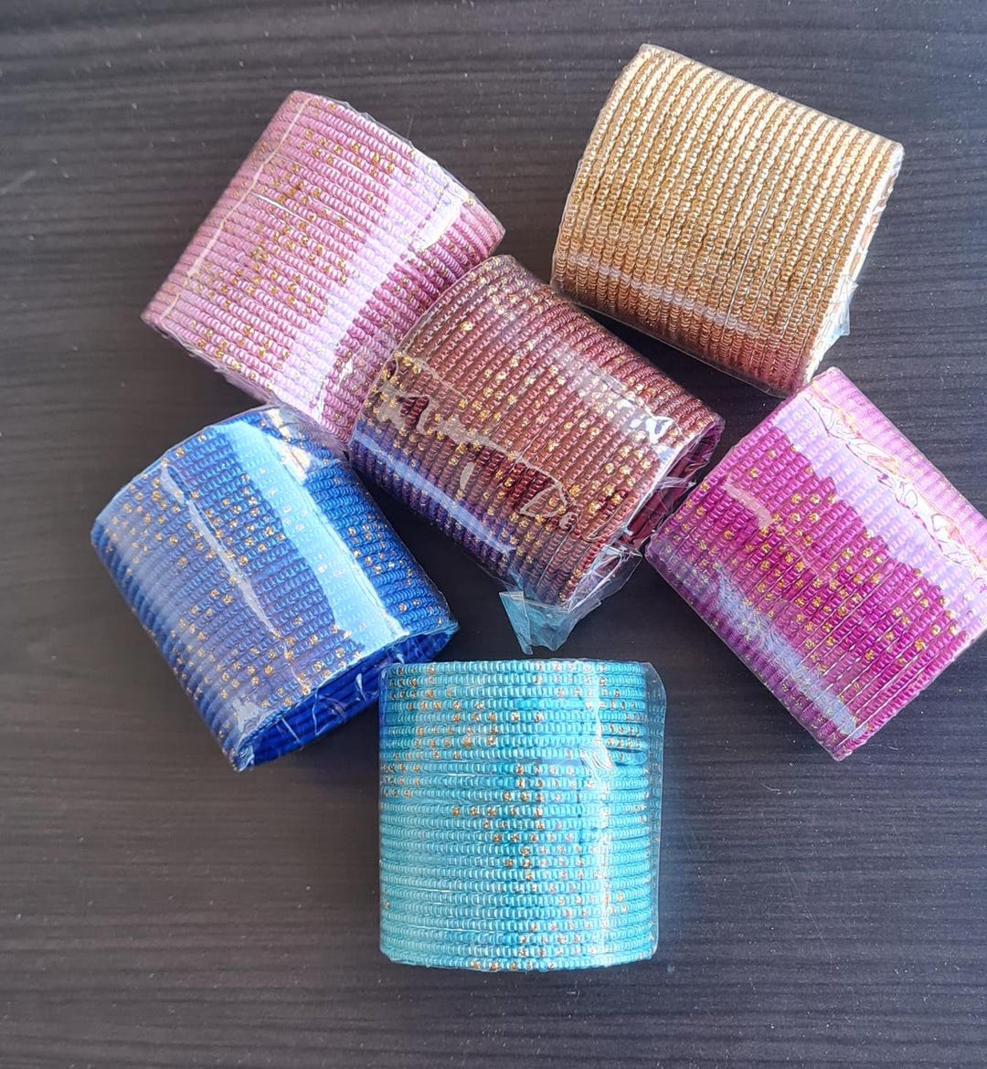 Colorful Metal Bangles for Kids /each Set 24 Bangles(2dozens)/ Total ...