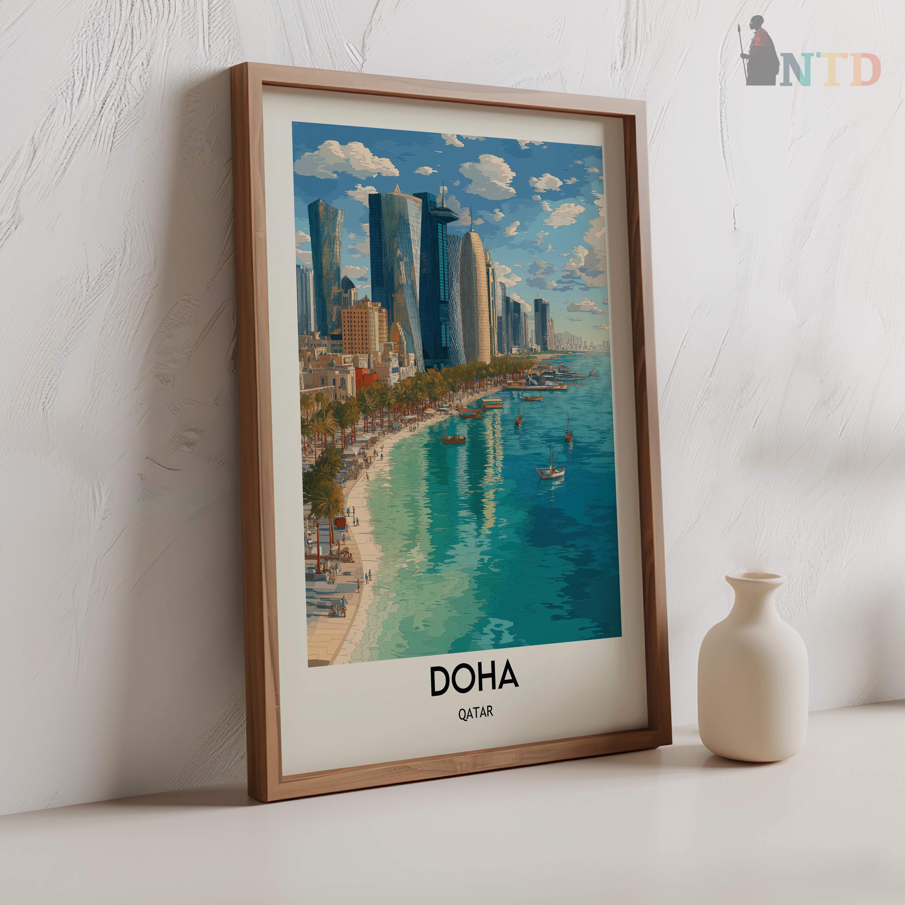 Doha Poster, Doha Wall Art, Doha Print, Doha Photo, Doha Poster Print ...