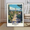 BERKELEY California Map Watercolor Print City Plan (art Print) UC ...