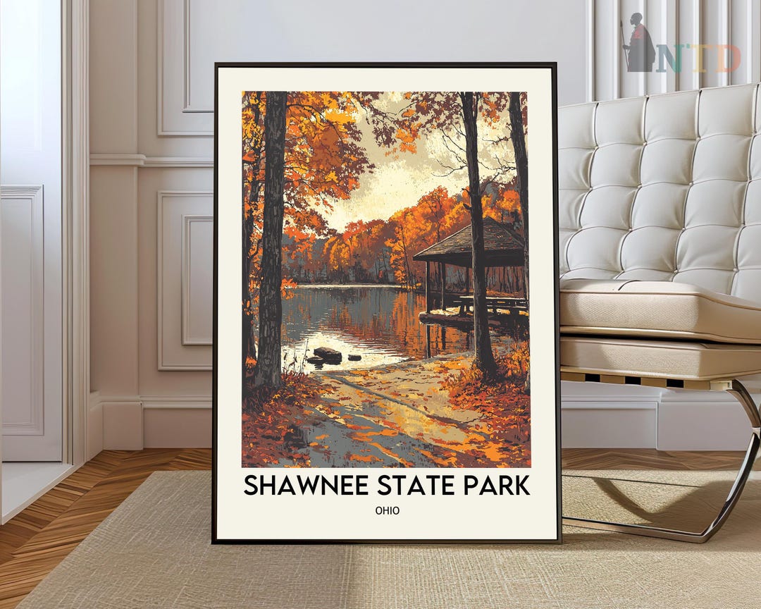 Shawnee State Park Poster: Ohio Nature Wall Art - Etsy