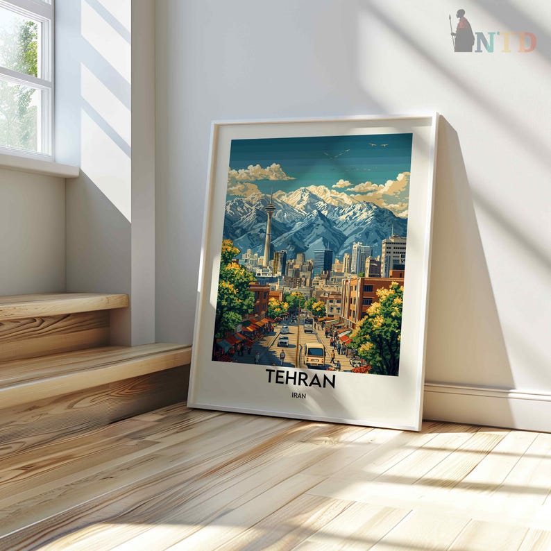 Tehran Print, Tehran Poster, Tehran Wall Art, Tehran Art Print, Tehran ...