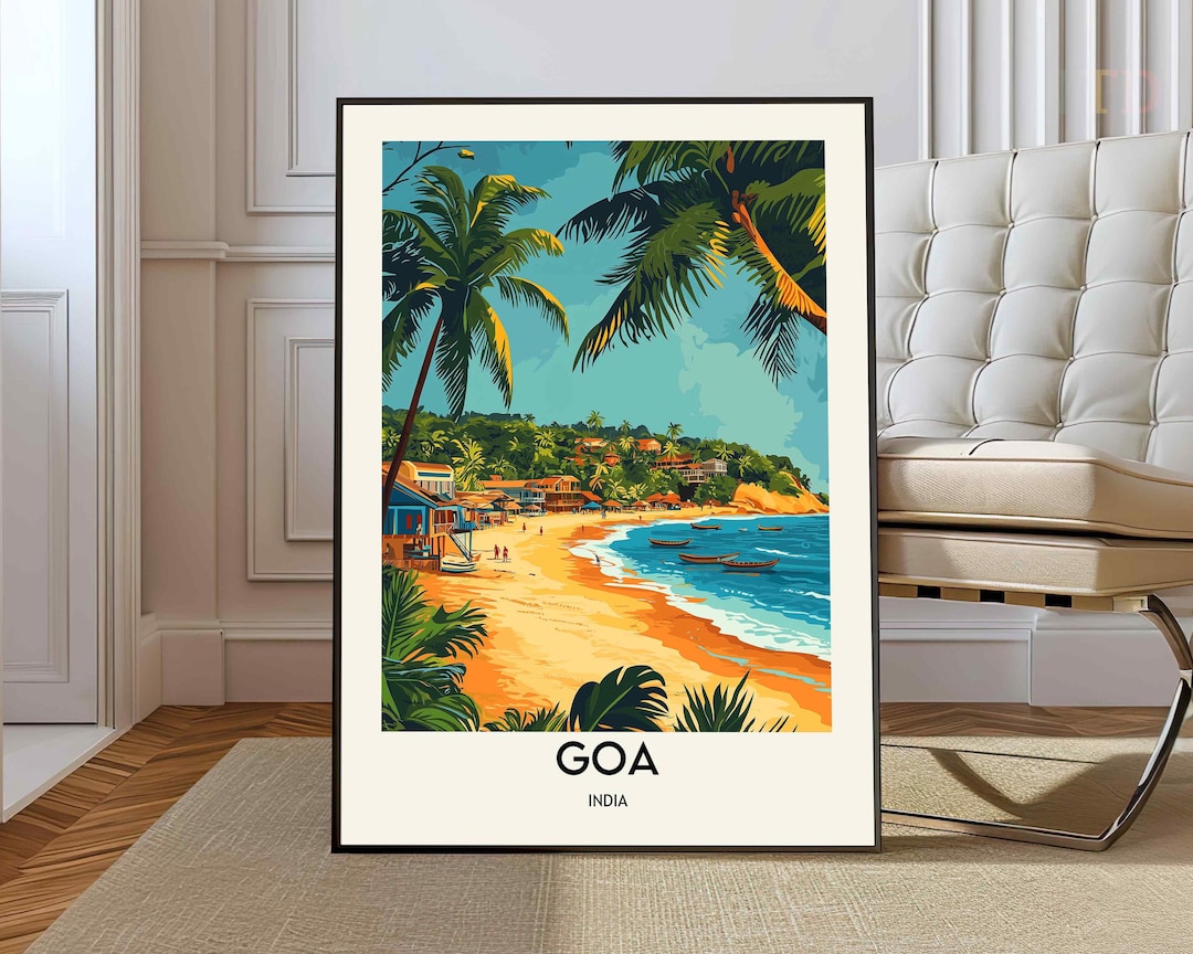 Goa India Travel Print| Goa Wall Decor Goa Poster India Travel Prints ...