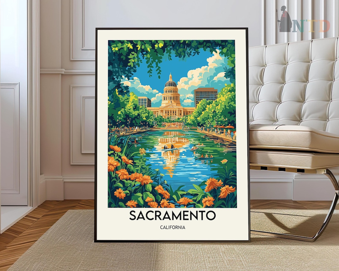 Sacramento Poster, Sacramento Wall Art, Sacramento Print, Sacramento ...