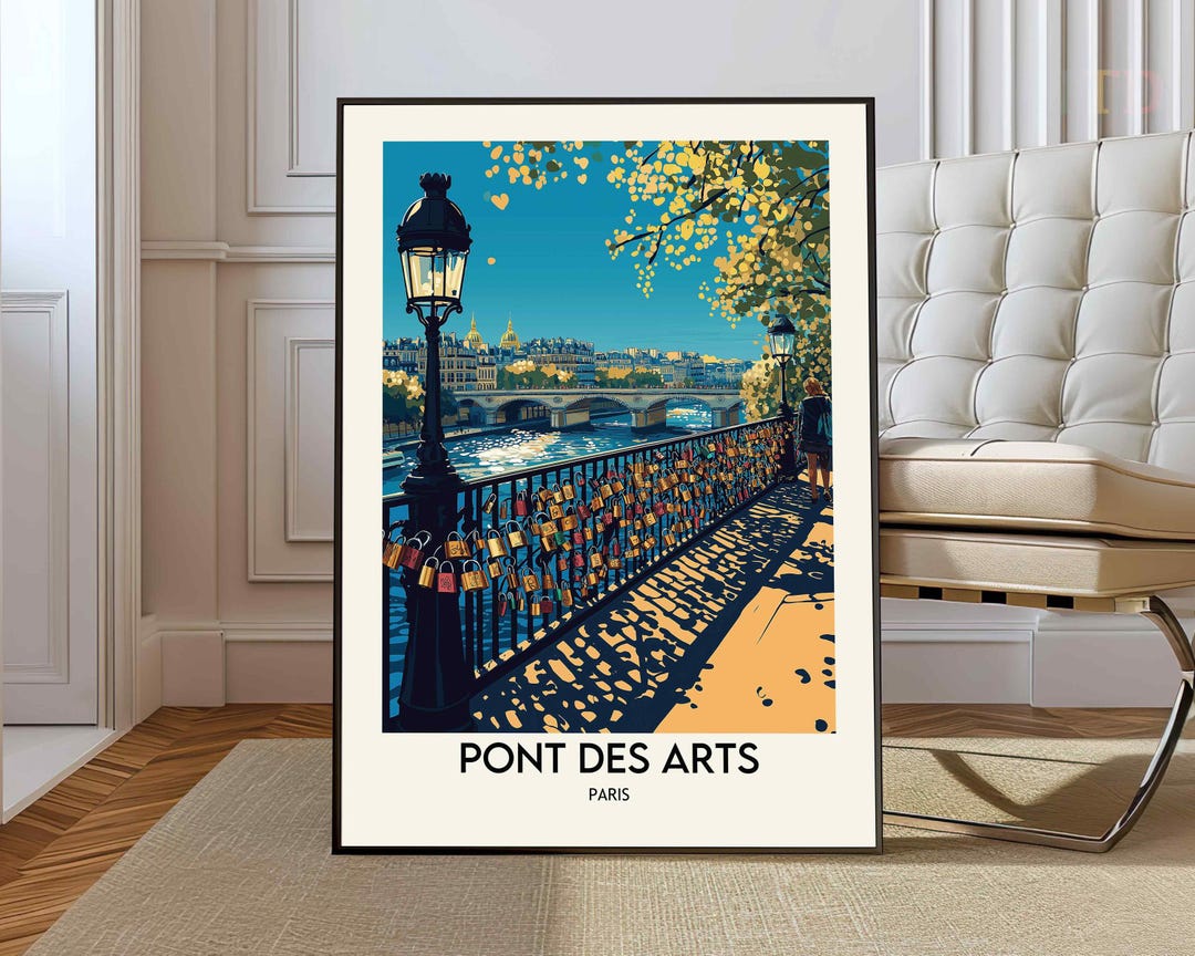 Pont Des Arts Poster, Pont Des Arts Print, Pont Des Arts France, Pont ...