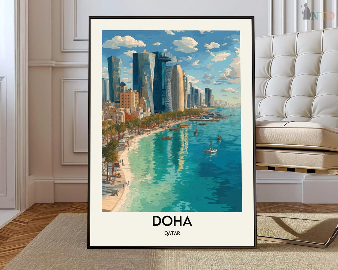 Doha Poster, Doha Wall Art, Doha Print, Doha Photo, Doha Poster Print ...