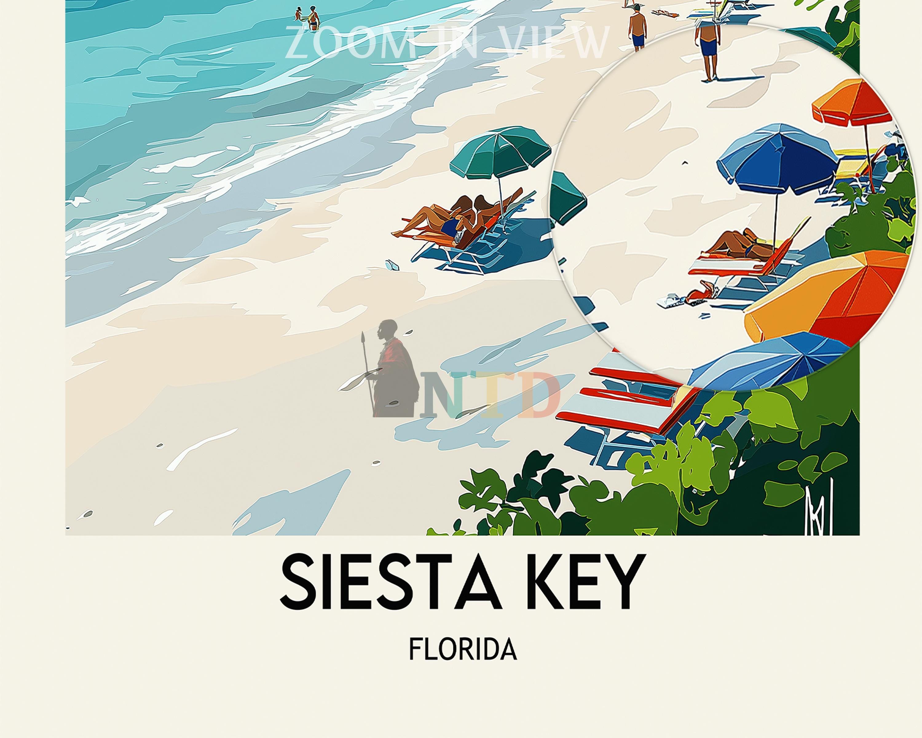 Siesta Key Print, Siesta Key Poster, Siesta Key Wall Art, Siesta Key ...