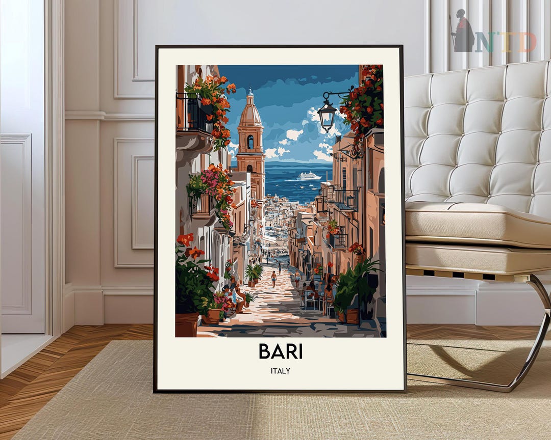 Bari Travel Poster, Bari Wall Art, Bari Poster Print, Bari Photo, Bari ...