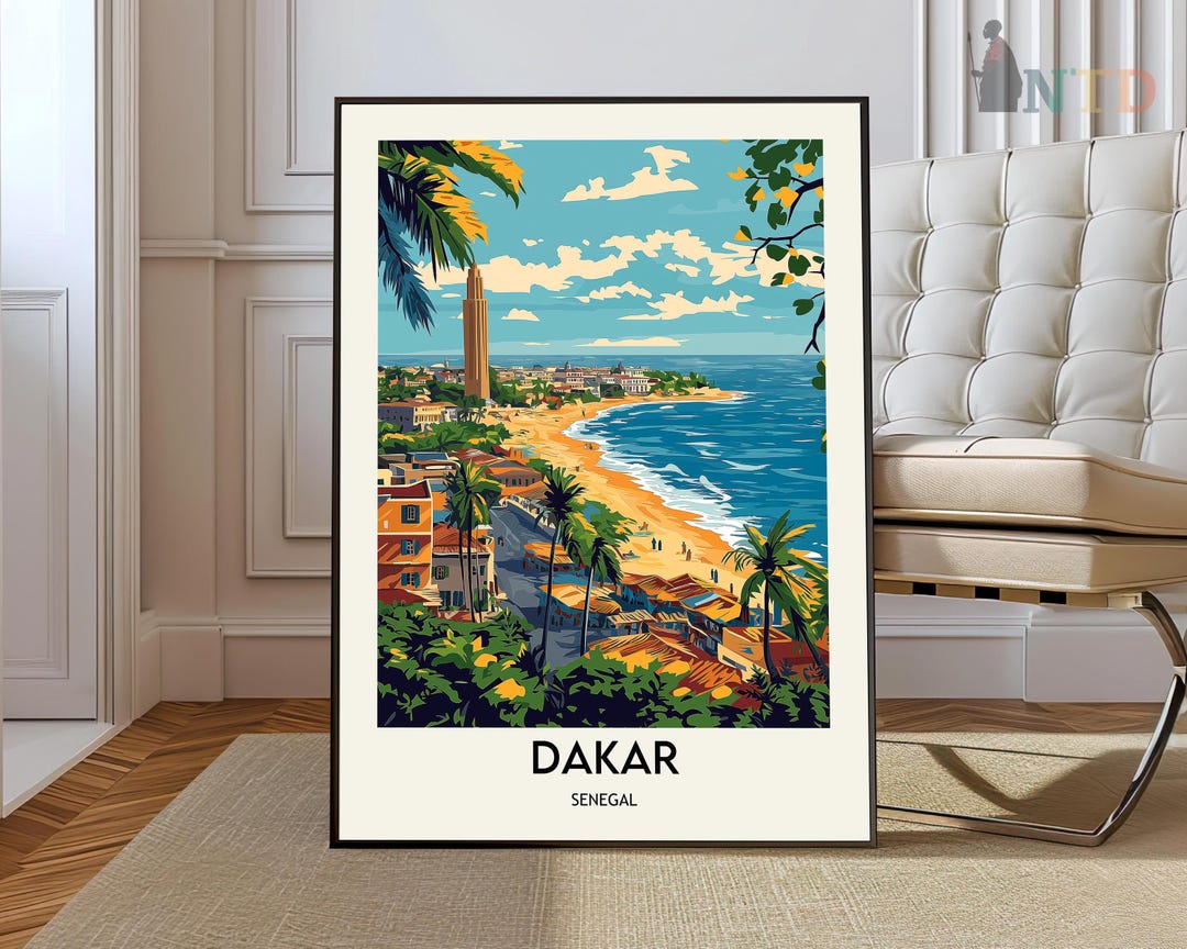 Dakar Travel Poster, Dakar Wall Art, Dakar Poster Print, Dakar Photo ...