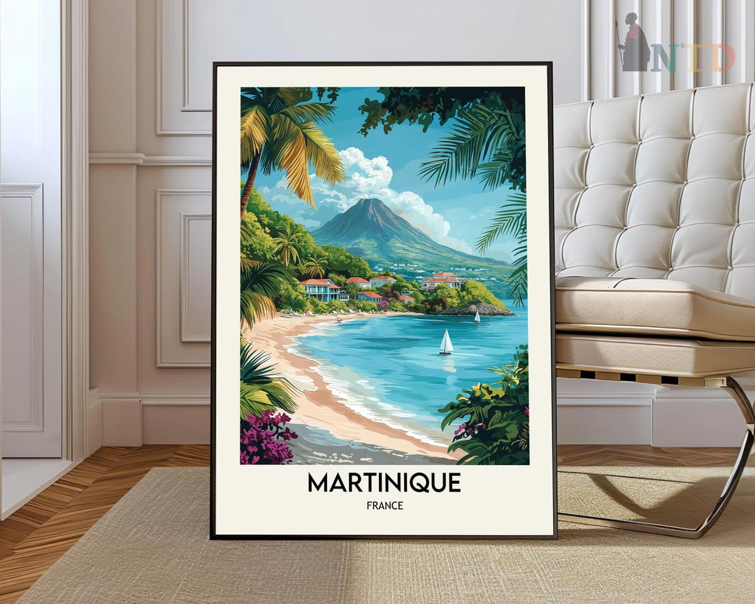 Martinique Print, Martinique Wall Art, Martinique Poster, Martinique ...