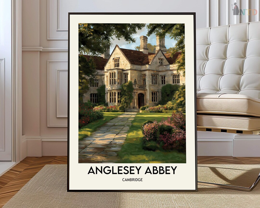 Anglesey Abbey England Poster Print, Historic Estate Wall Art ...