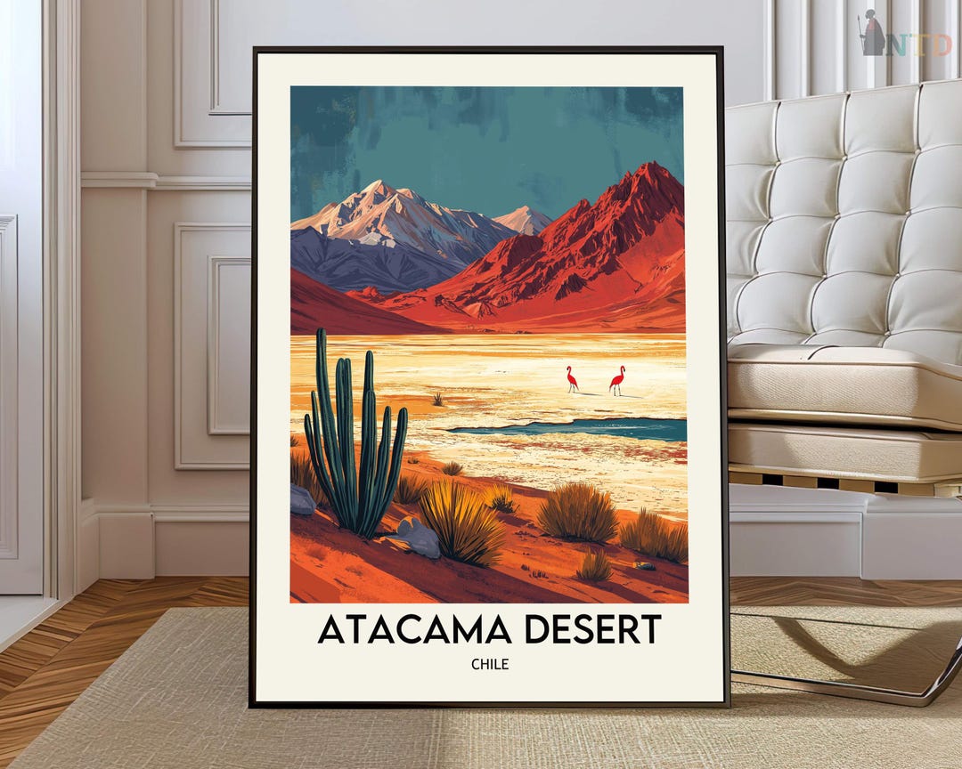 Atacama Desert Poster, Atacama Desert Wall Art, Atacama Desert Print ...