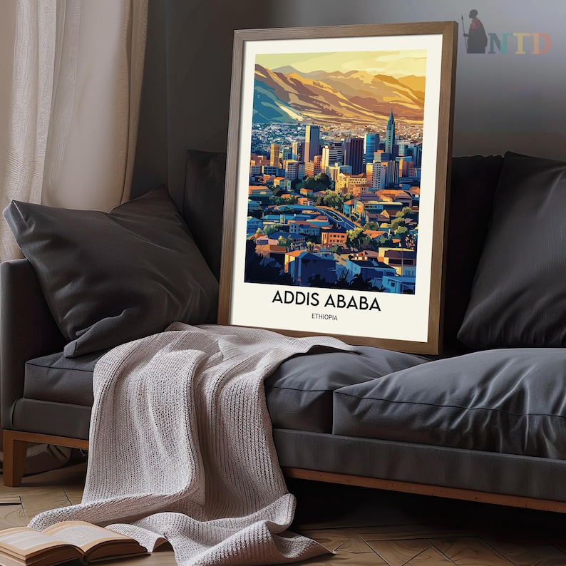Addis Ababa Travel Poster, Addis Ababa Wall Art, Addis Ababa Poster ...