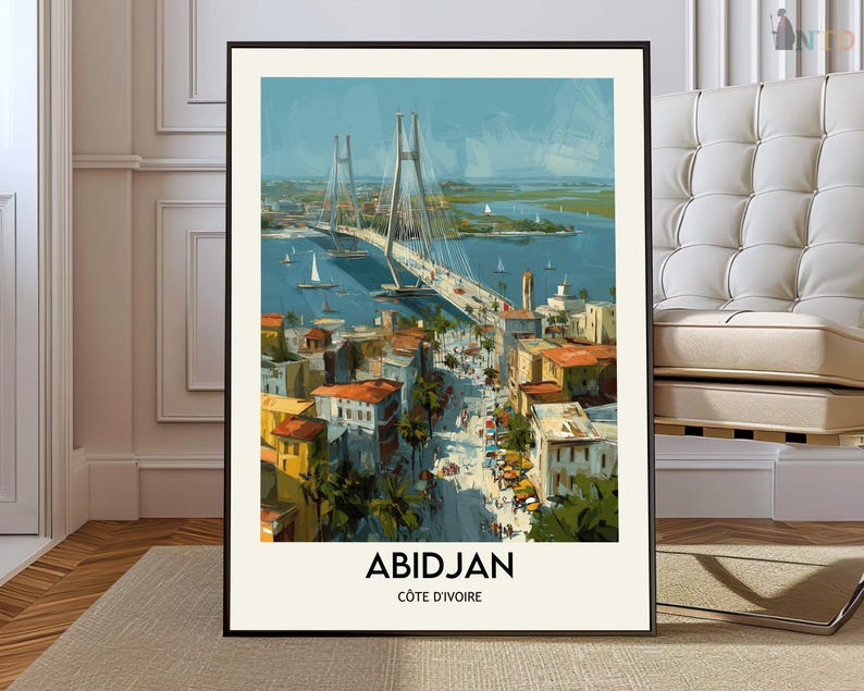 Abidjan Poster, Abidjan Wall Art, Abidjan Print, Abidjan Photo, Abidjan ...