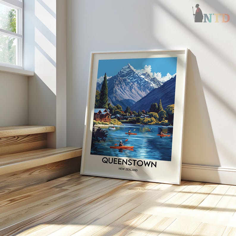 Queenstown Poster, Queenstown Wall Art, Queenstown Print, Queenstown ...