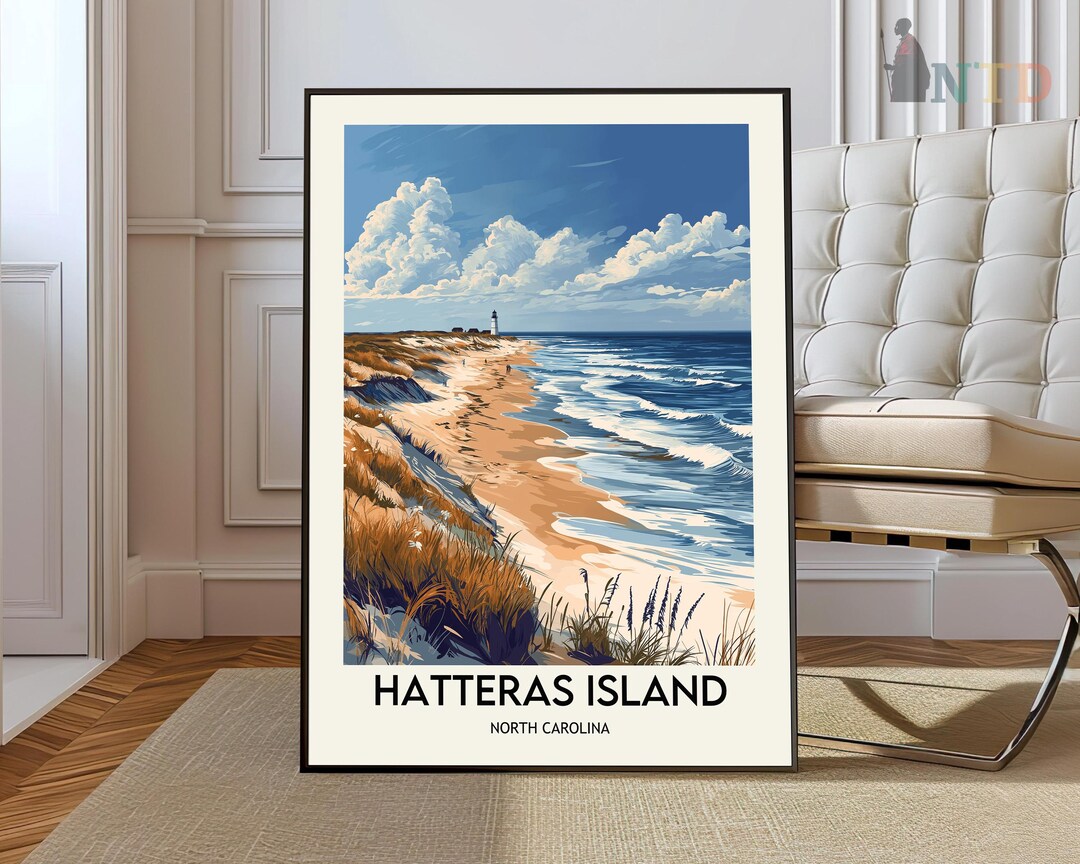 Hatteras Island Poster, Hatteras Island Wall Art, Hatteras Island Print ...