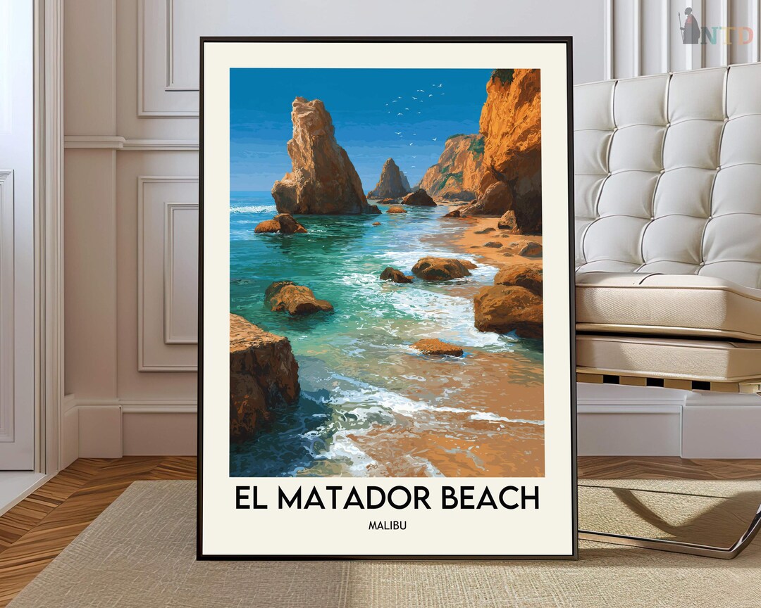 El Matador Beach Poster, El Matador Beach Wall Art, El Matador Beach ...