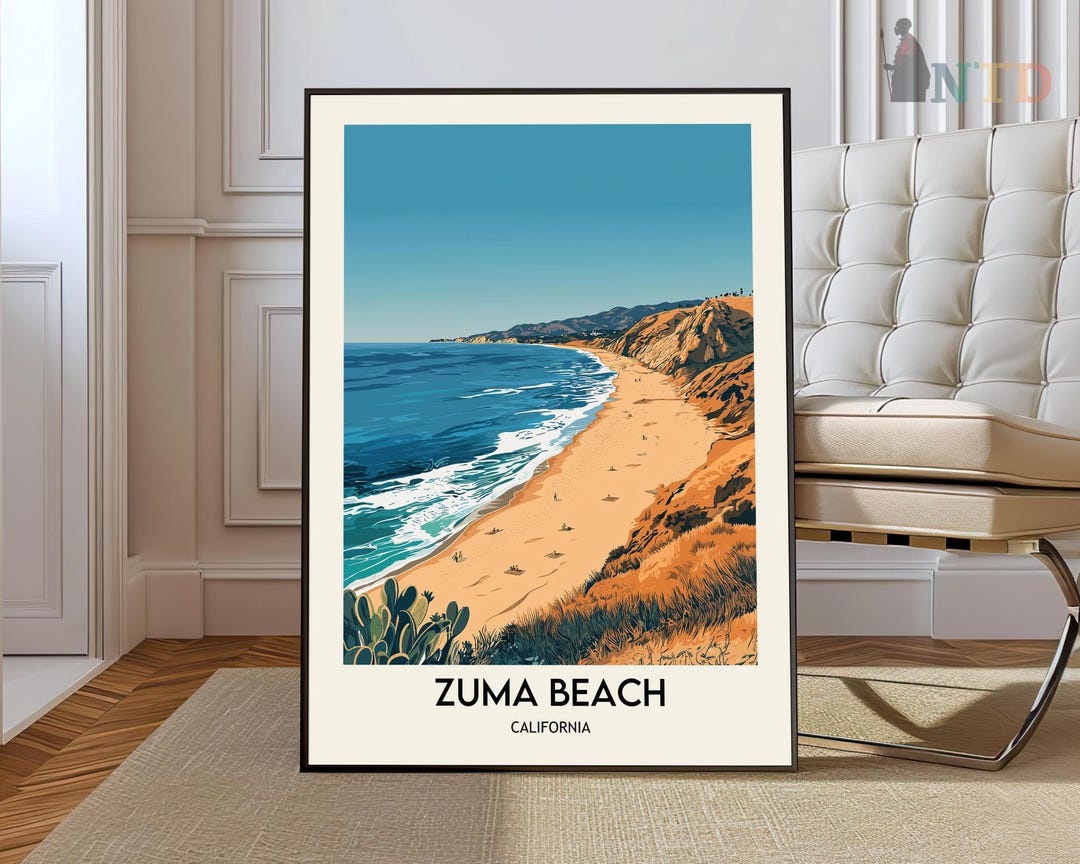 Zuma Beach Print, Zuma Beach Poster, Zuma Beach Wall Art, Zuma Beach ...